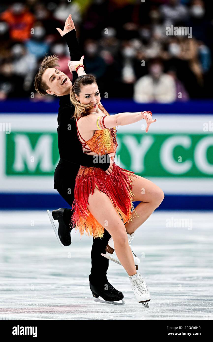 Allison REED & Saulius AMBRULEVICIUS (LTU), during Ice Dance Rhythm ...