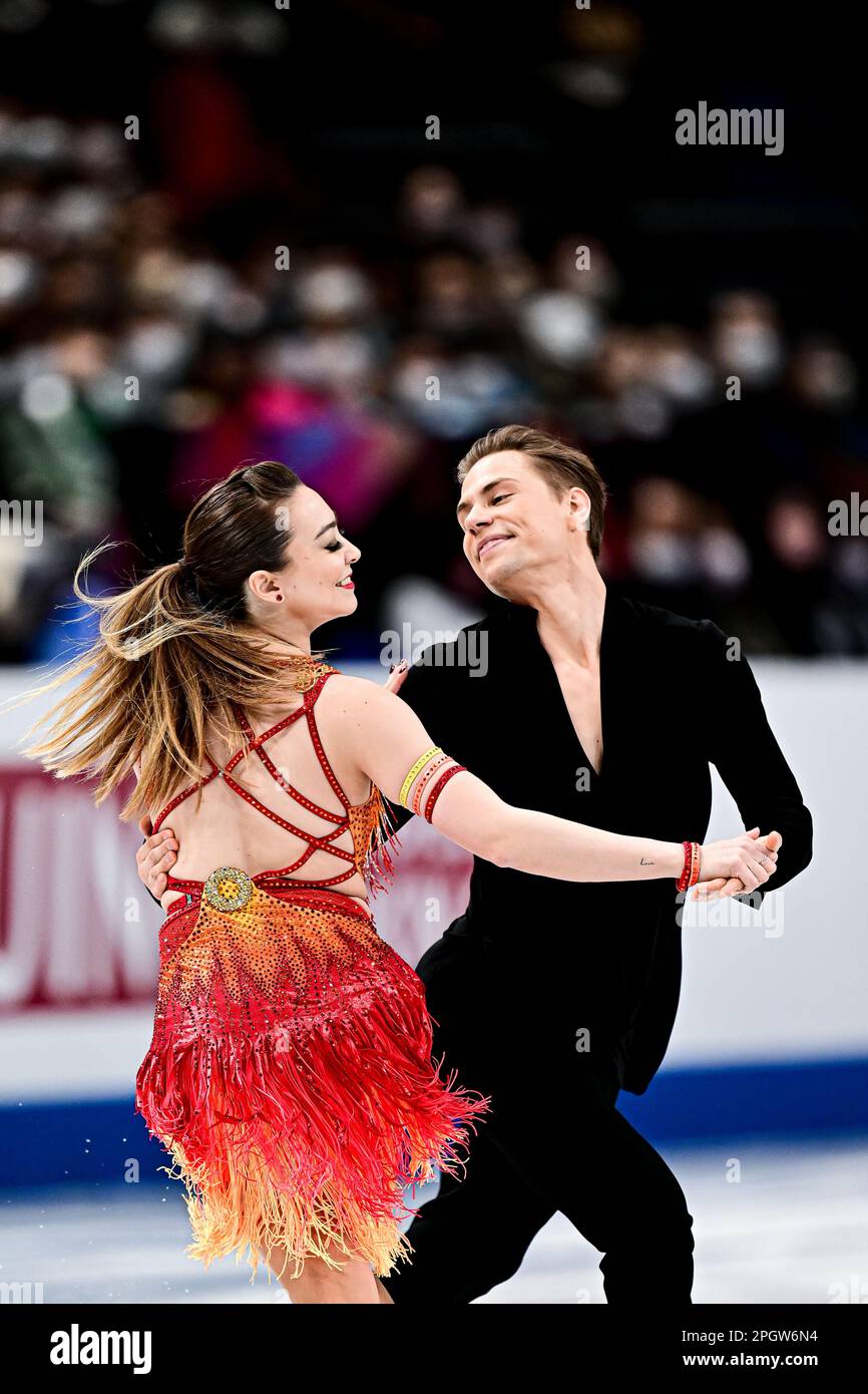 Allison REED & Saulius AMBRULEVICIUS (LTU), during Ice Dance Rhythm ...