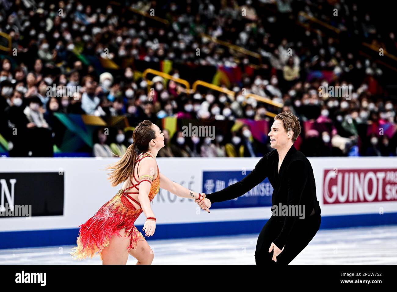 Allison REED & Saulius AMBRULEVICIUS (LTU), during Ice Dance Rhythm ...