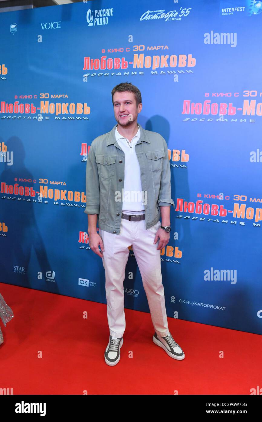 Moscow. Actor Anatoly Rudenko at the premiere of Andrei Volgin's film ...