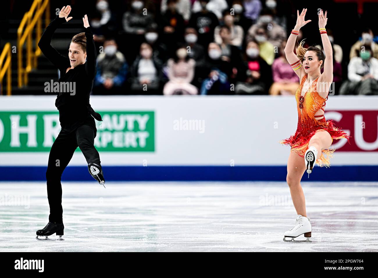 Allison REED & Saulius AMBRULEVICIUS (LTU), during Ice Dance Rhythm ...