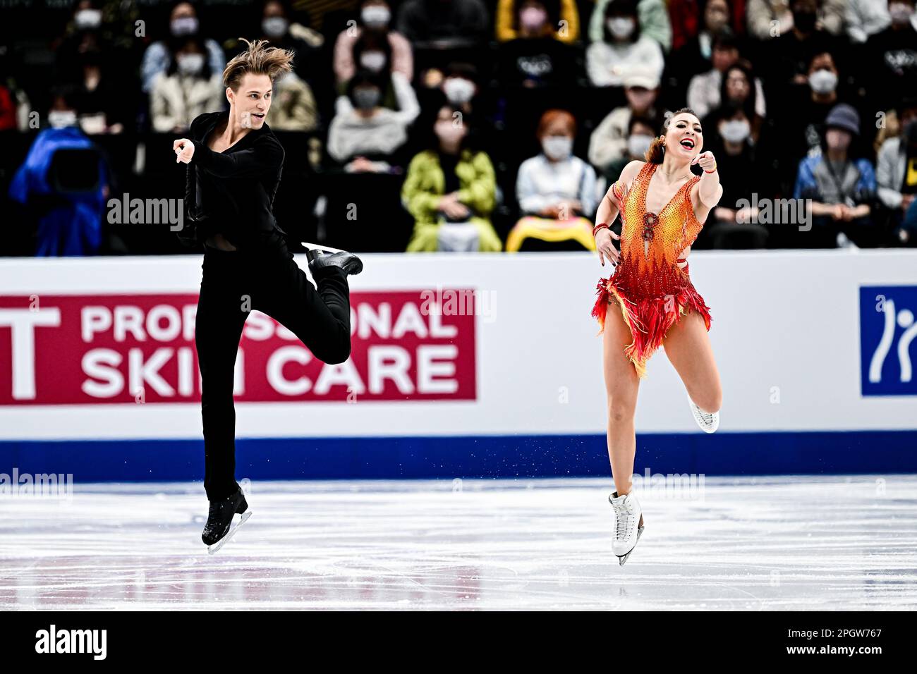 Allison REED & Saulius AMBRULEVICIUS (LTU), during Ice Dance Rhythm ...