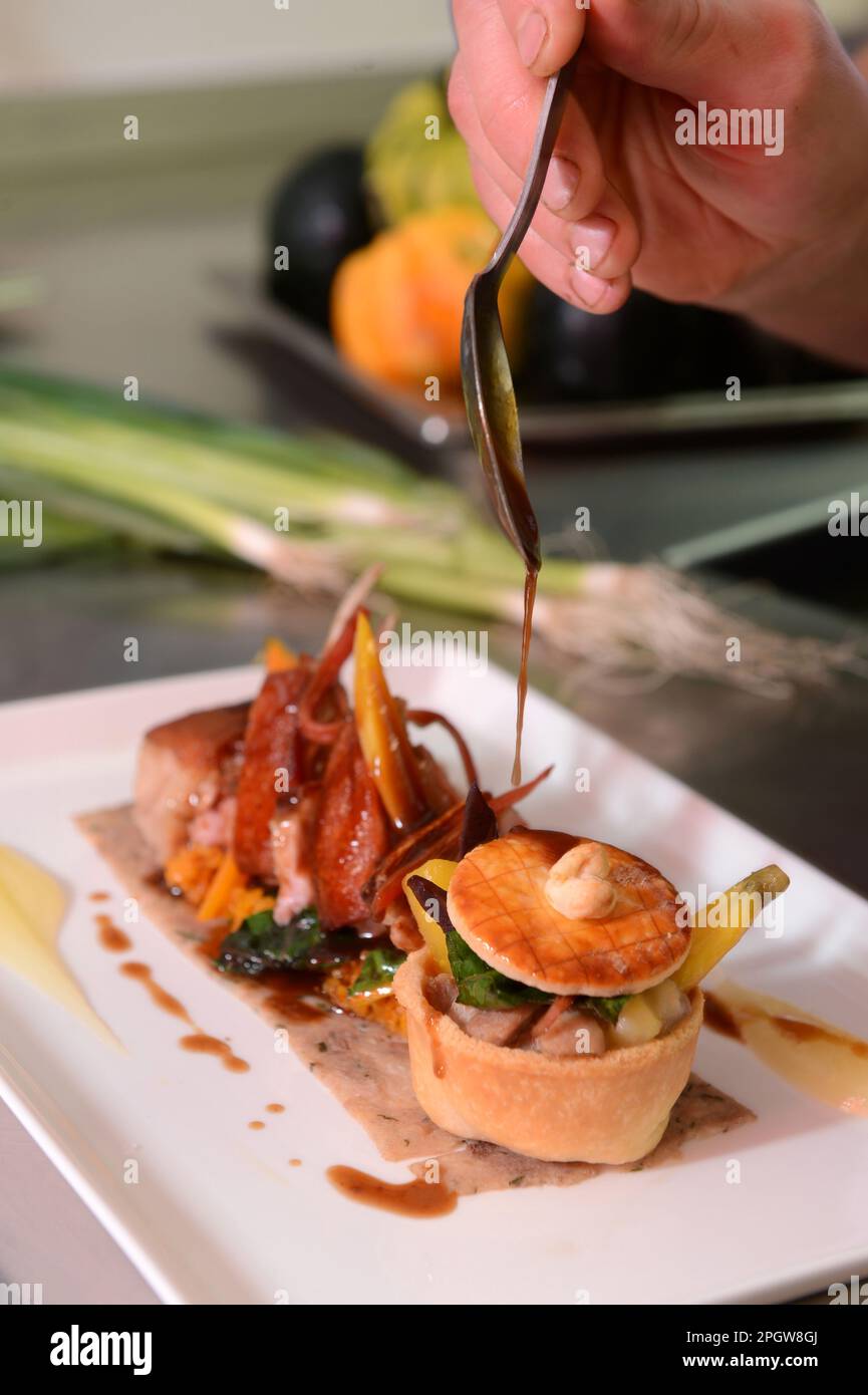 A modern take on sunday lunch the dish Roast Suckling Pig with Carrot ...