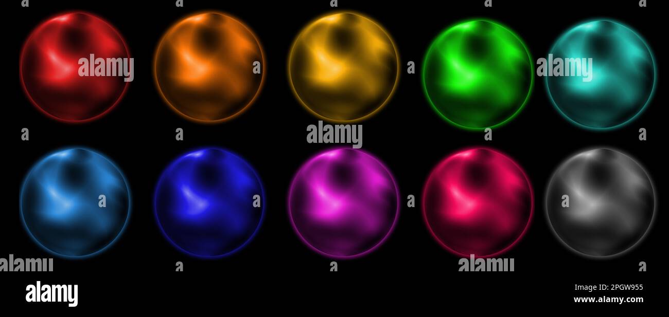 multicolour light orb red yellow green blue purple pink gray black ...