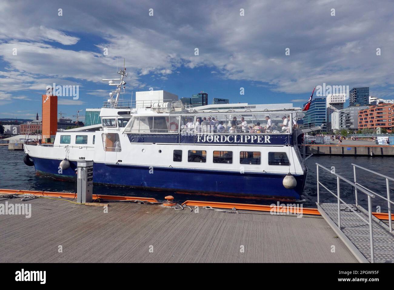 Norway, Oslo, A ferry cruising the Oslo fjord Photo © Fabio Mazzarella ...