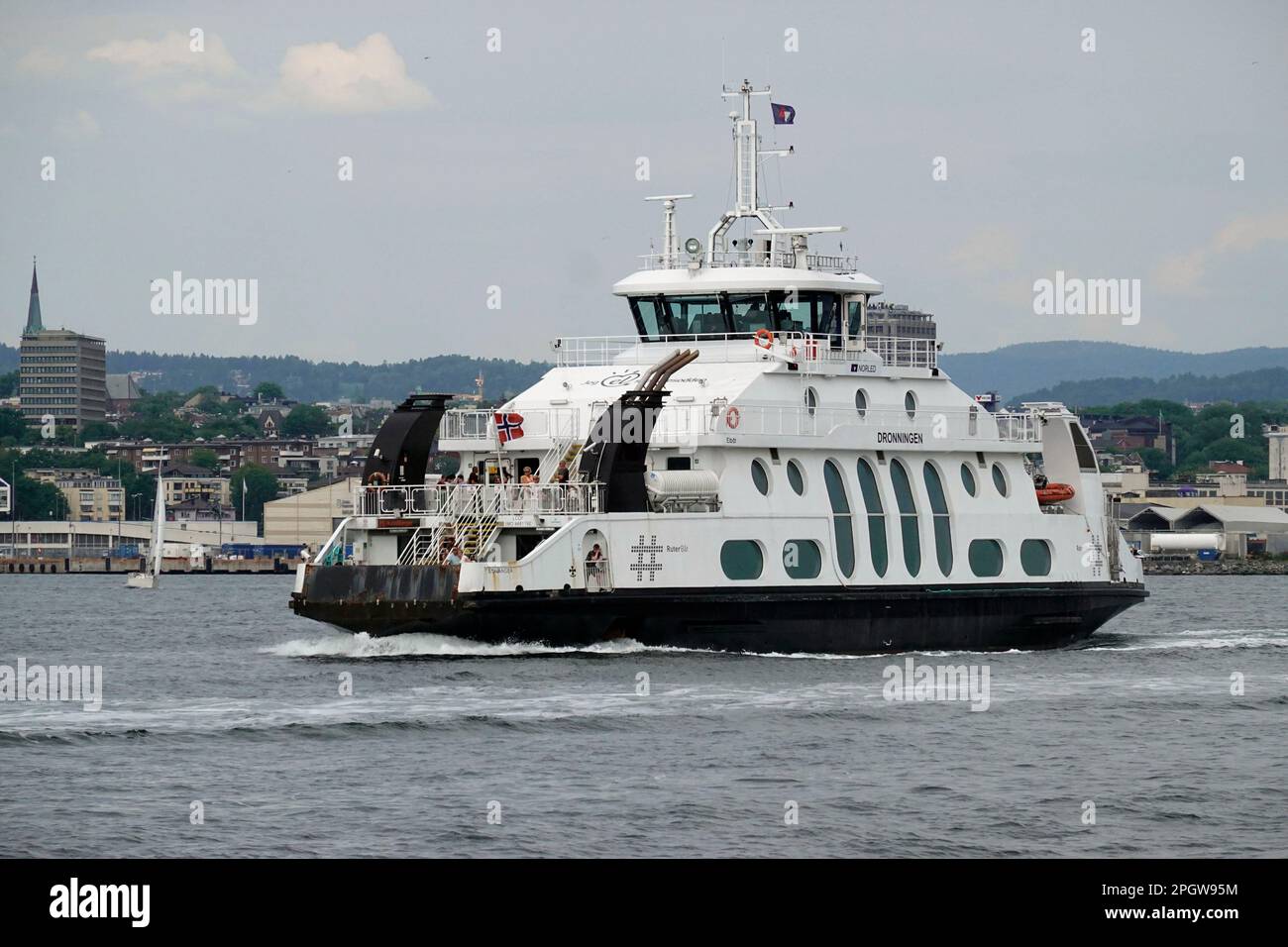 Norway, Oslo, A ferry cruising the Oslo fjord Photo © Fabio Mazzarella ...