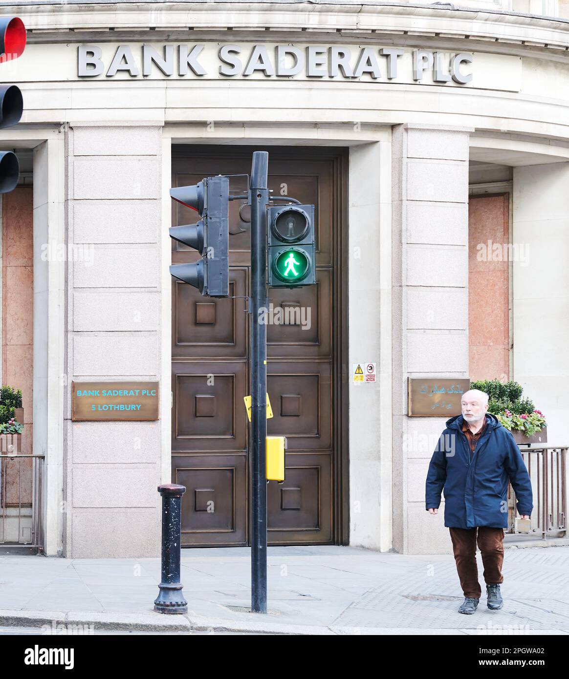 The Bank Saderat building opposite the Bank of England, London, England ...