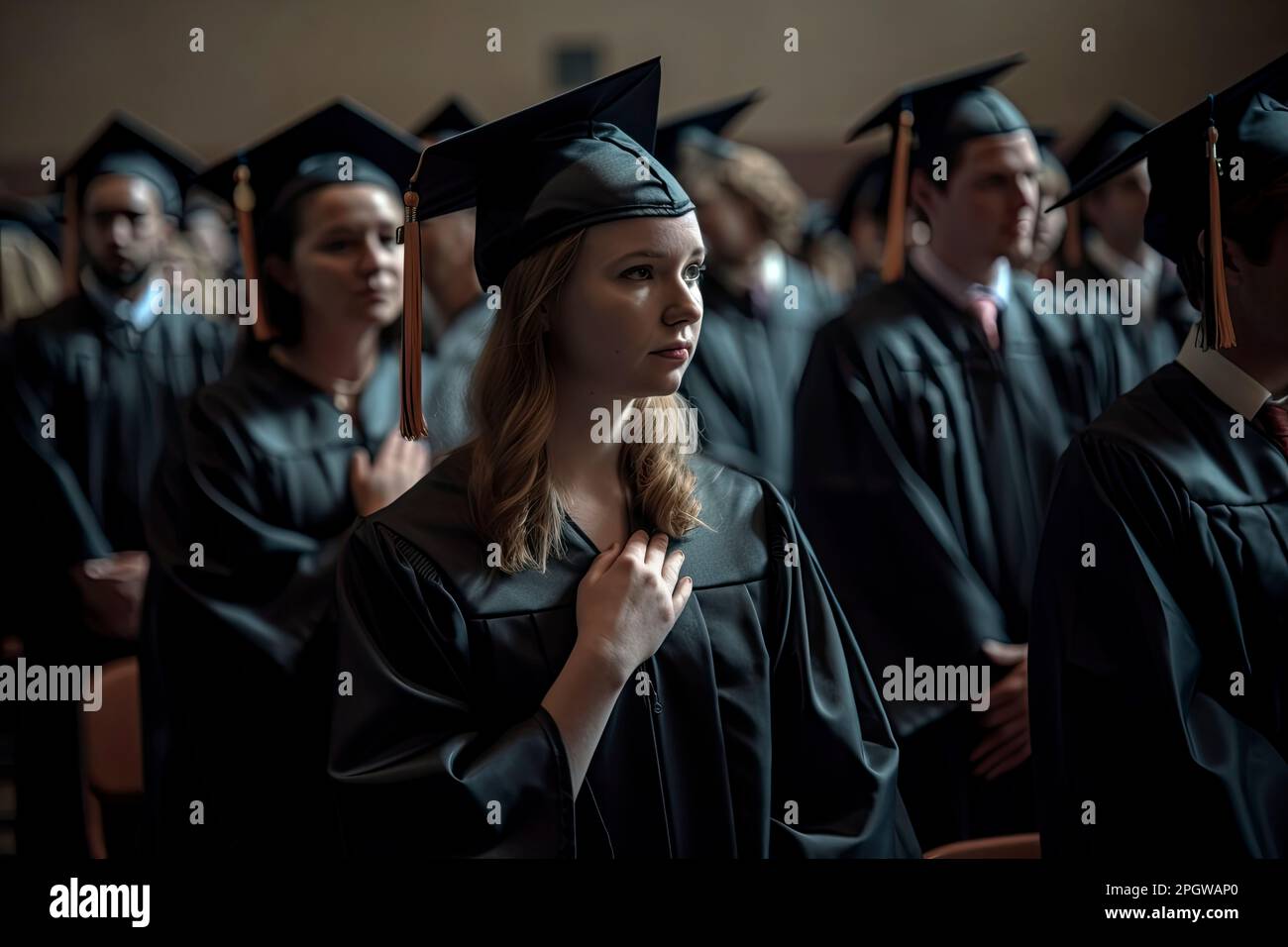 College graduation ceremony class hi-res stock photography and images ...