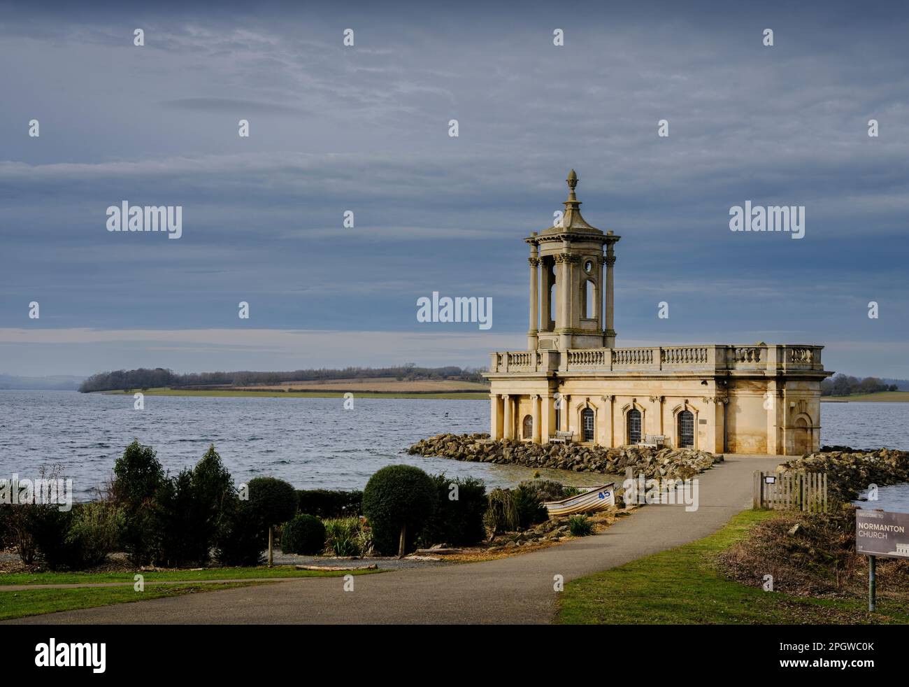 Normanton Church at Rutland Water, UK Stock Photo - Alamy