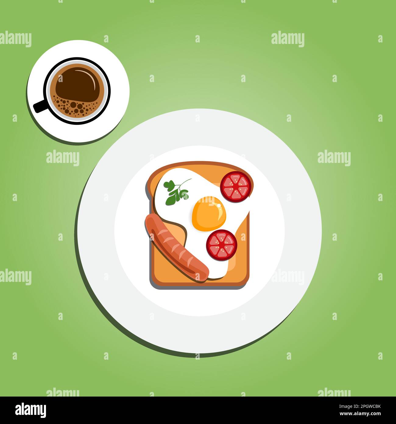 Flat white coffee cut out Stock Vector Images - Alamy