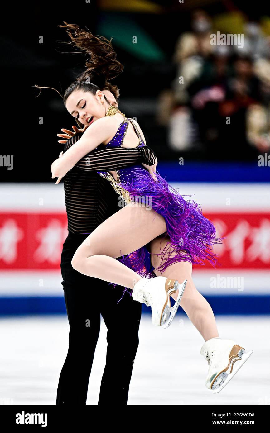 Caroline GREEN & Michael PARSONS (USA), during Ice Dance Rhythm Dance ...