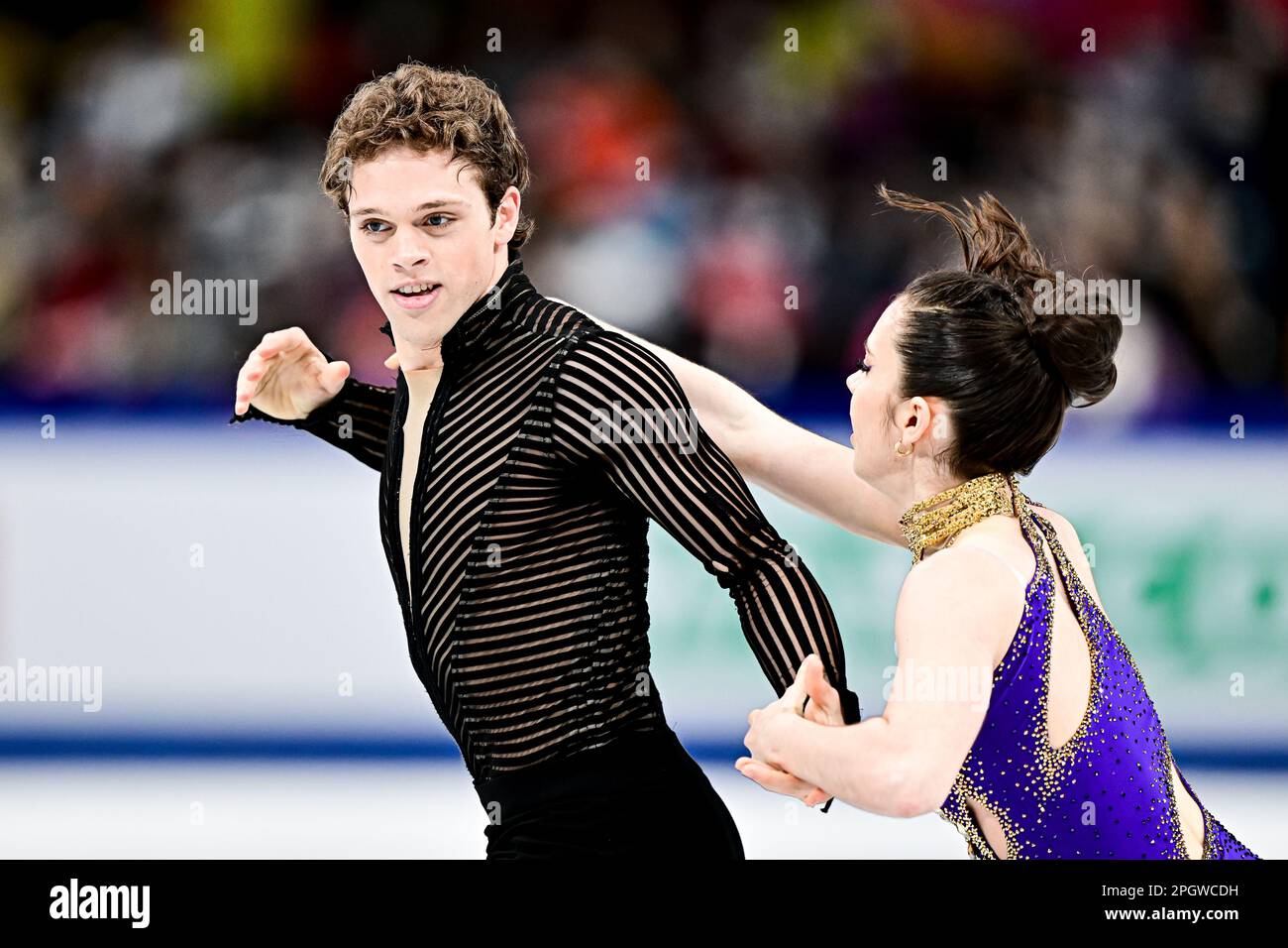 Caroline GREEN & Michael PARSONS (USA), during Ice Dance Rhythm Dance ...