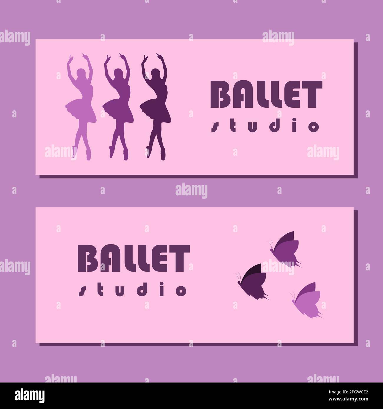 Theatre ticket design. Ballet school flyer template. Ballerina ...