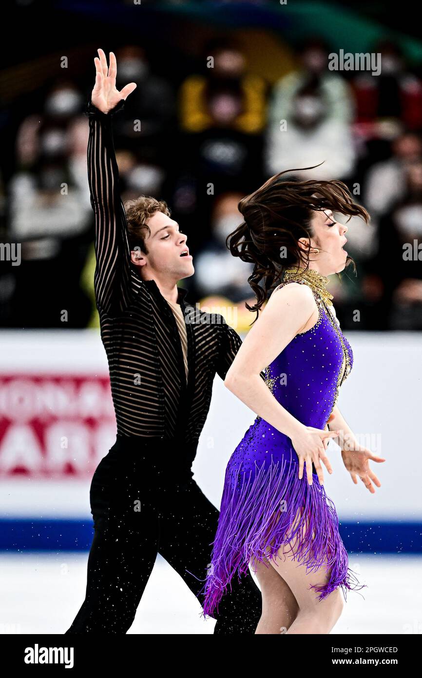 Caroline GREEN & Michael PARSONS (USA), during Ice Dance Rhythm Dance ...