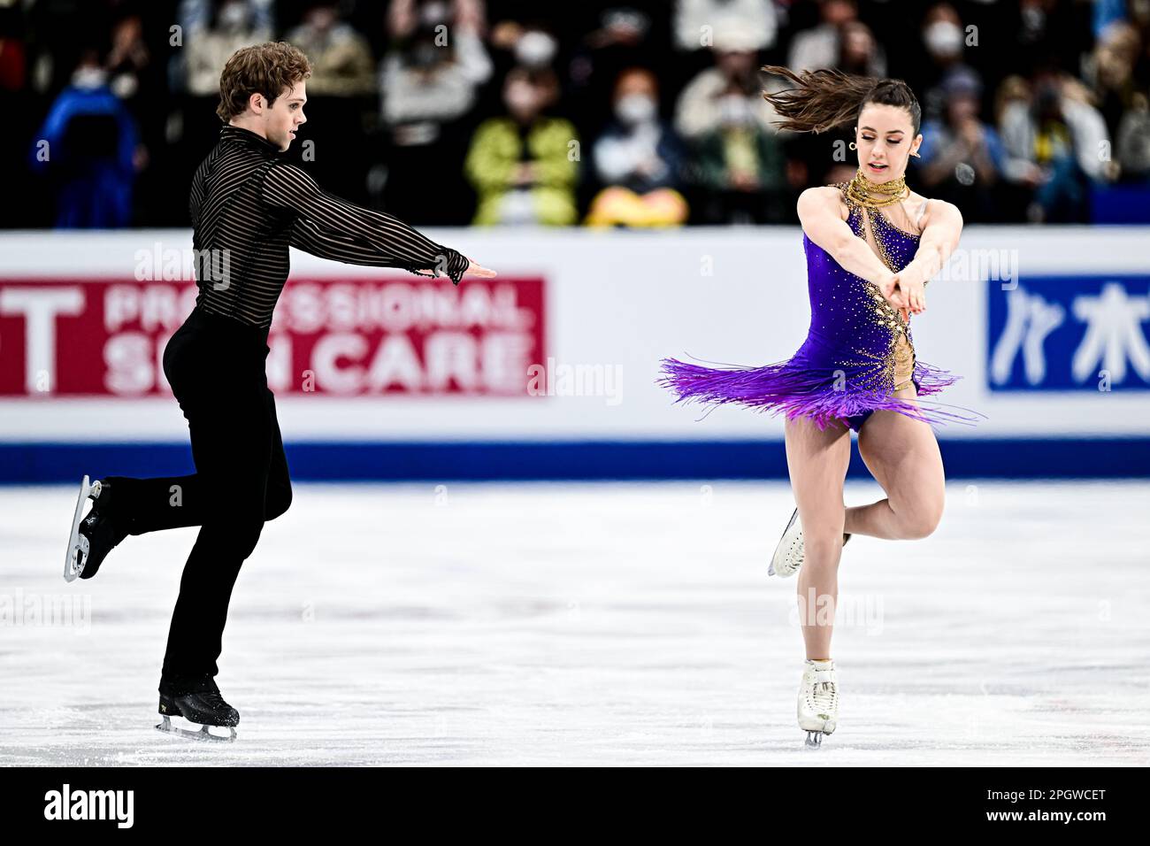 Caroline GREEN & Michael PARSONS (USA), during Ice Dance Rhythm Dance ...