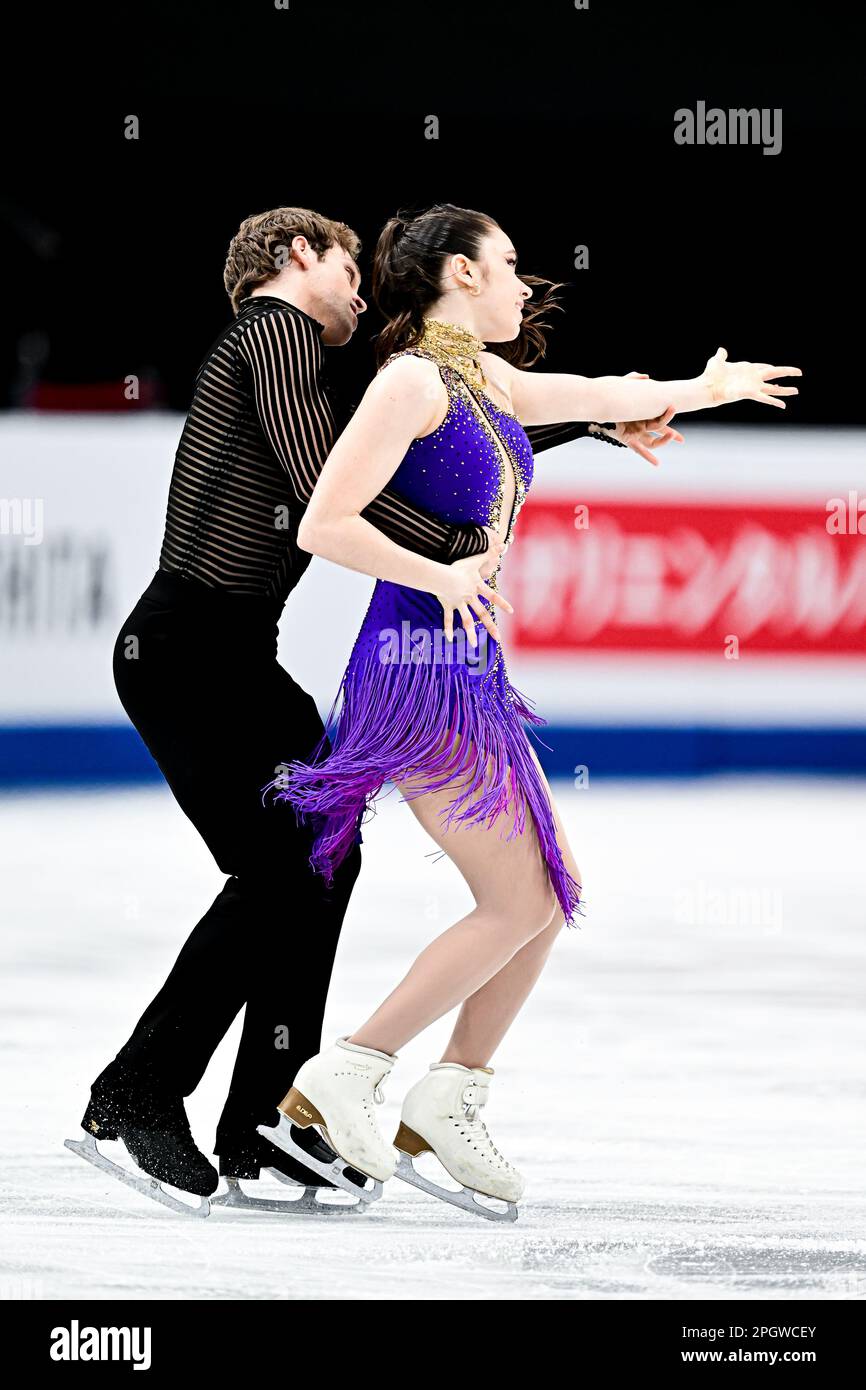 Caroline GREEN & Michael PARSONS (USA), during Ice Dance Rhythm Dance ...