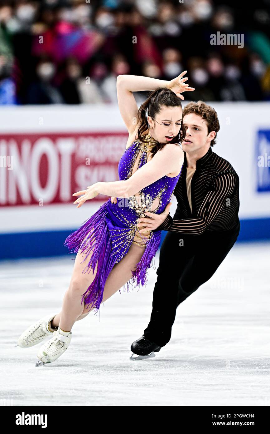 Caroline GREEN & Michael PARSONS (USA), during Ice Dance Rhythm Dance ...