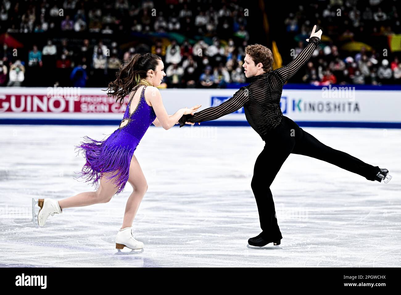Caroline GREEN & Michael PARSONS (USA), during Ice Dance Rhythm Dance ...