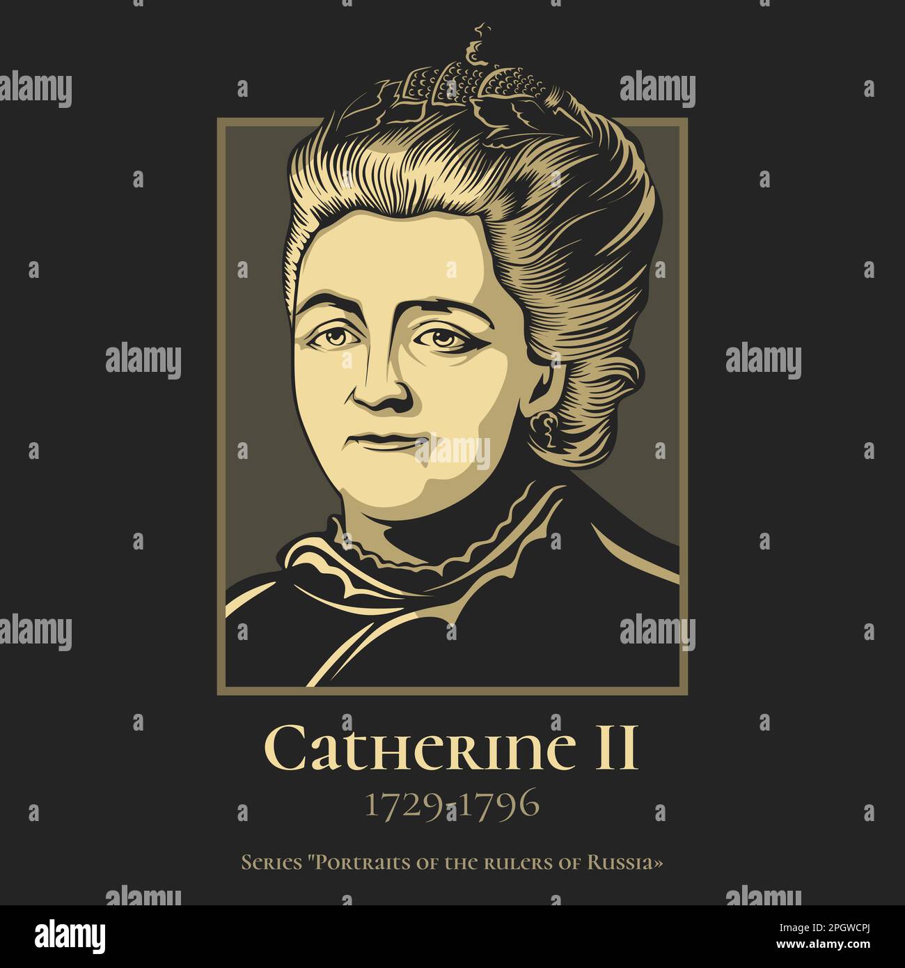 Catherine the great peter Stock Vector Images - Alamy