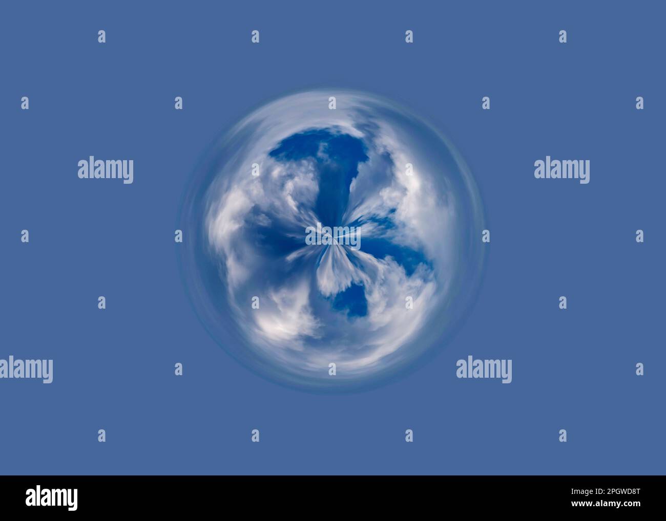 Abstract blue and white cloudscape design Stock Photo - Alamy