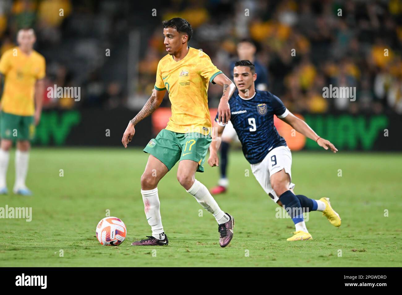Sydney, Australia. 24th Mar, 2023. Keanu Baccus (L) of Australia ...