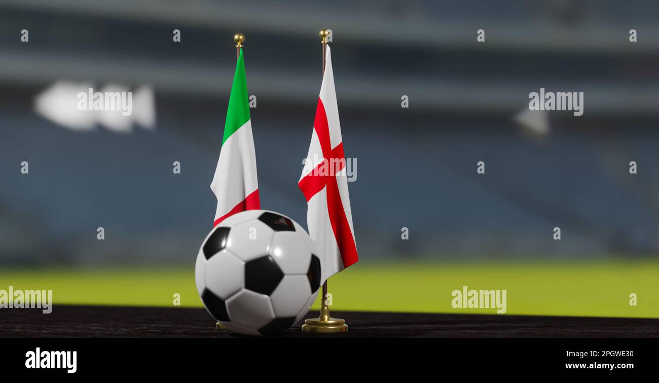 UEFA 2024 Soccer England vs Italy European Championship Qualification ...