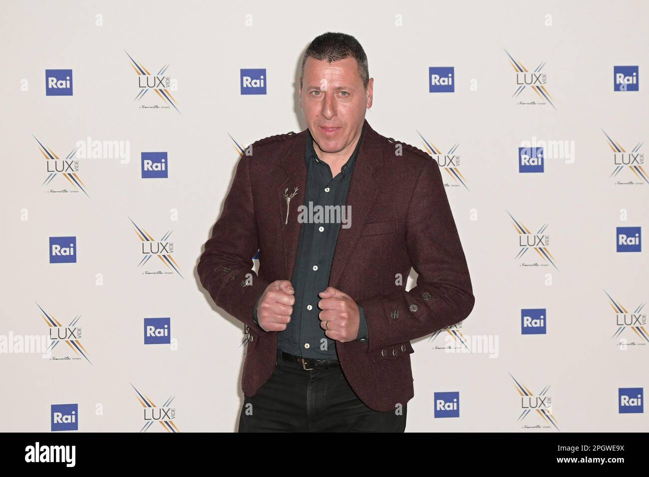 Gianmarco Pozzoli attends the photocall of the Rai fiction "Un passo ...