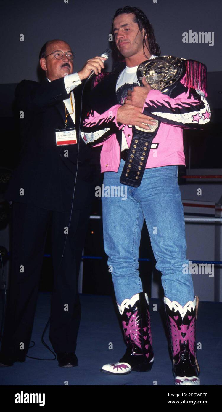 1989 Bret Hart Gene Okerland Photo by John Barrett/PHOTOlink Stock ...
