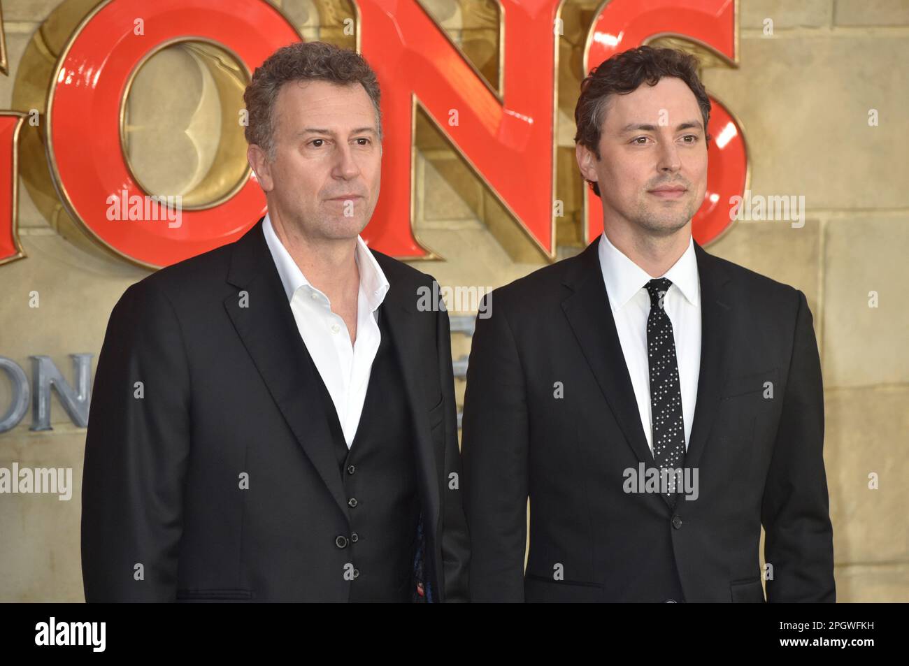 London, U.K. 23 March 2023. Jonathan Goldstein and John Francis Daley ...