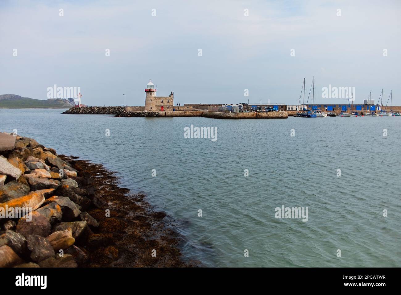 Howth lighthouse and pier, Dublin, Ireland Stock Photo - Alamy