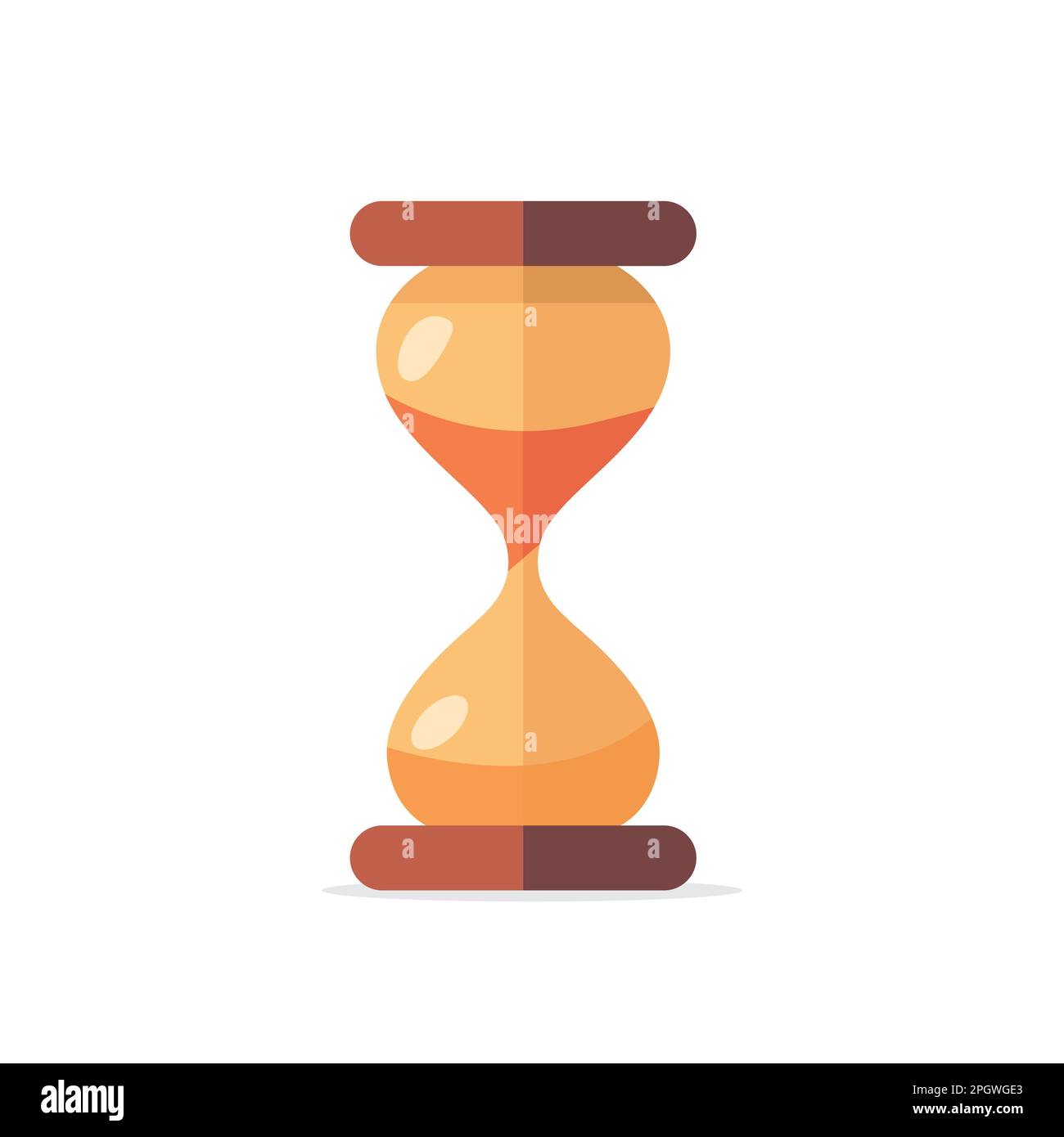 Hourglass vector icon cartoon hi-res stock photography and images - Alamy