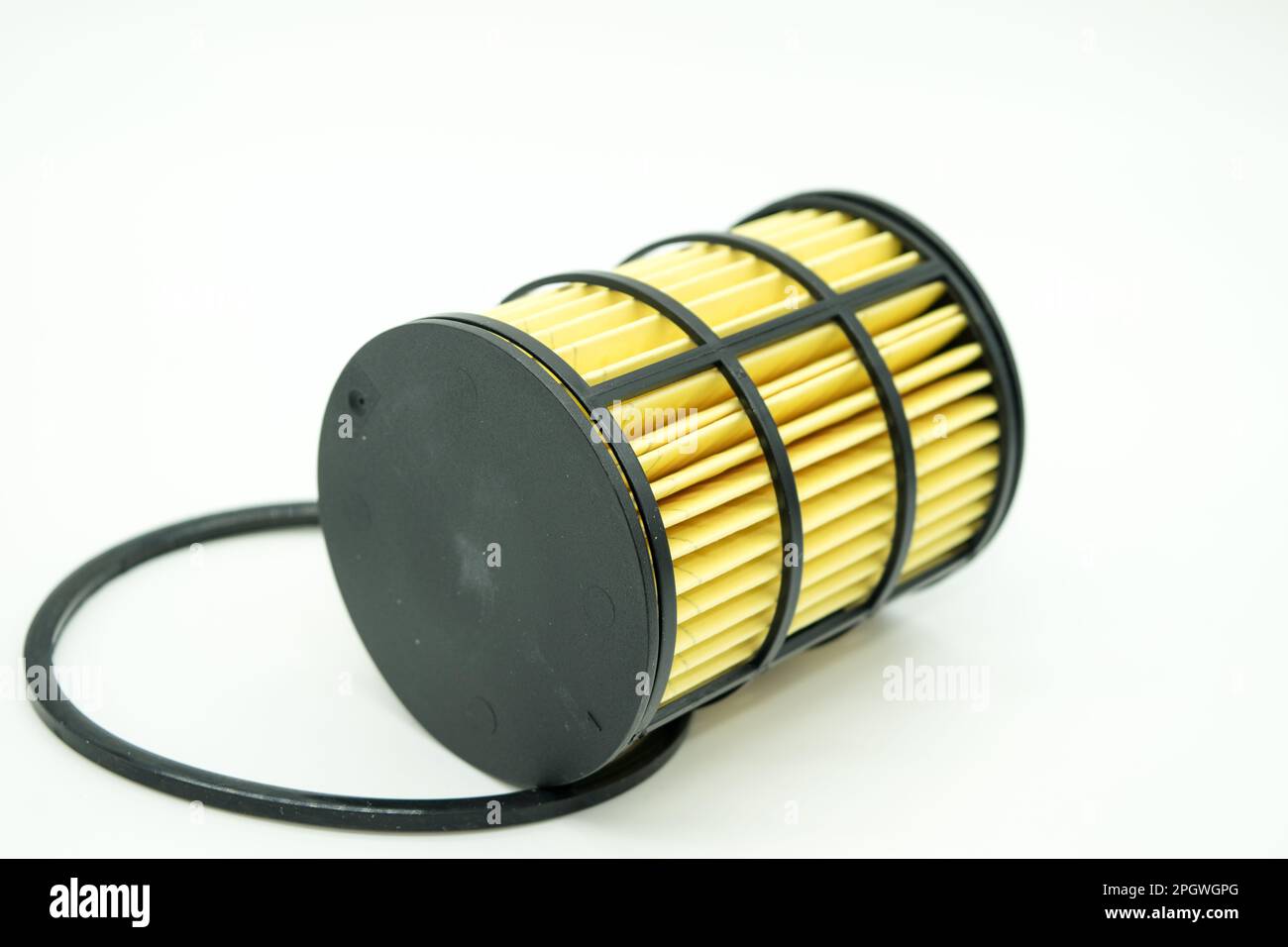 Close-up view of the fuel filter on a white background Stock Photo - Alamy
