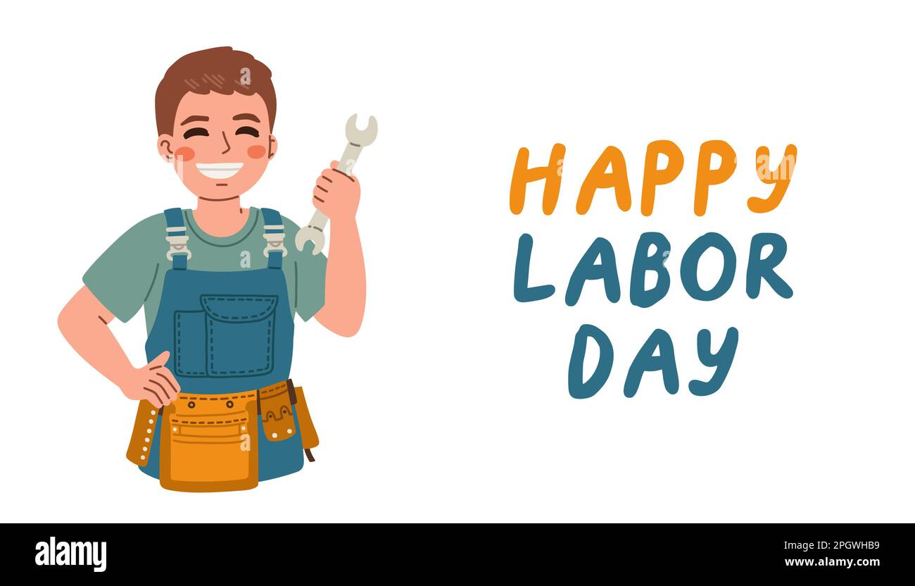 Happy Labor Day banner. Design template. Vector illustration Stock ...