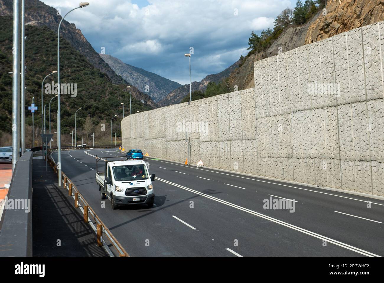 Sant Julia de Loria, Andorra: 2023 March 20: Main Route of Andorra that ...
