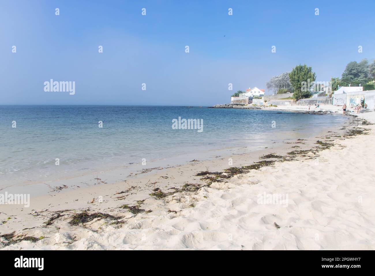 The beach of Samil in the town of Vigo, Galicia, Spain Stock Photo - Alamy