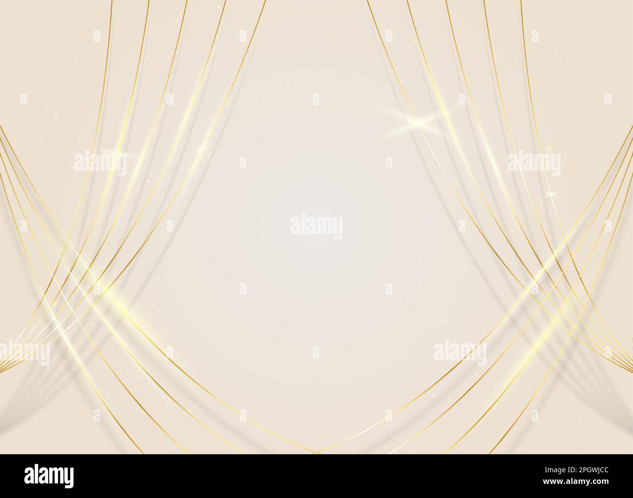 Luxury light yellow pastel abstract background combine with golden ...