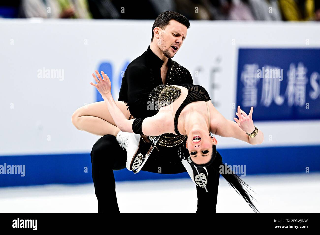 Charlene GUIGNARD & Marco FABBRI (ITA), during Ice Dance Rhythm Dance ...