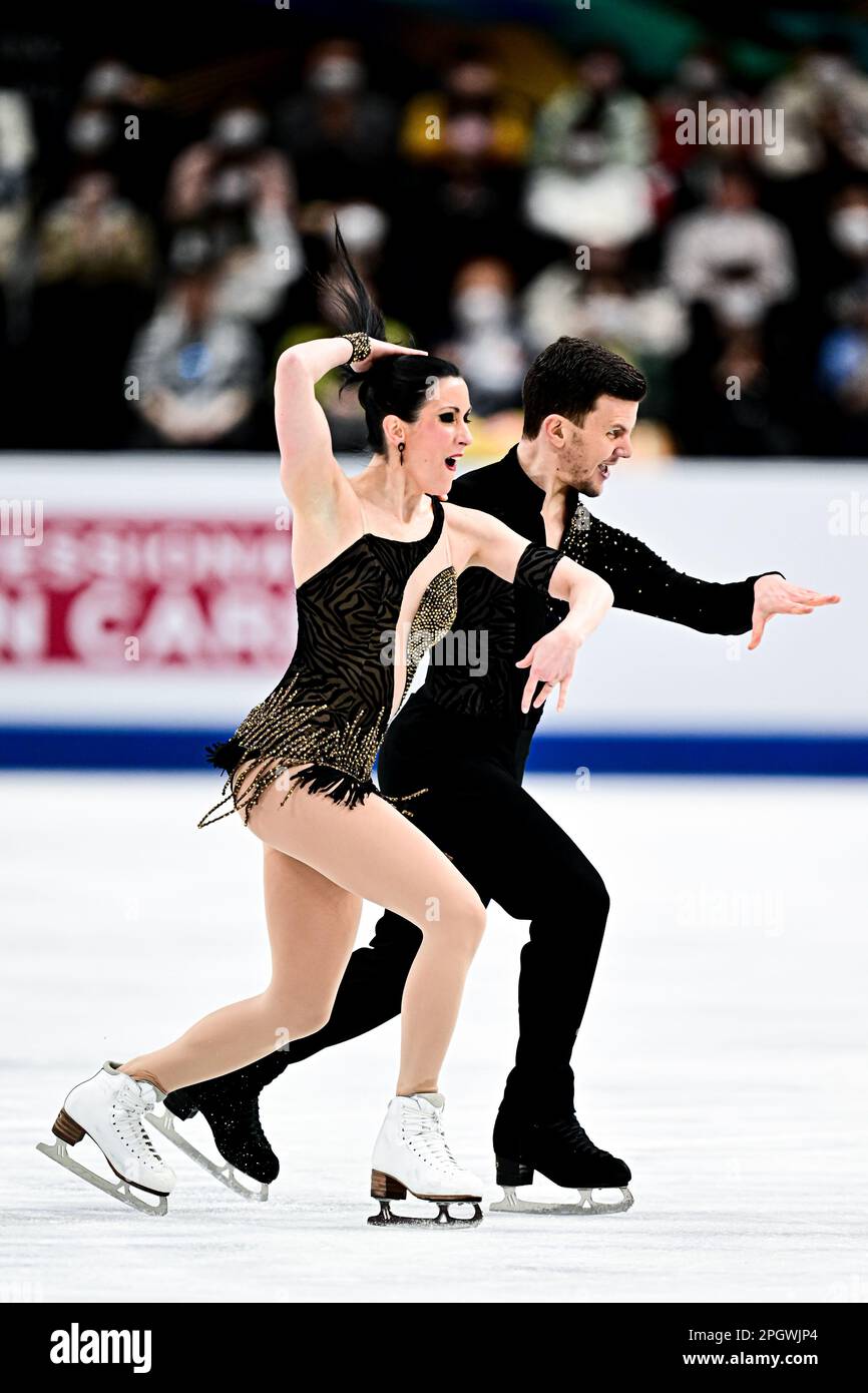 Charlene GUIGNARD & Marco FABBRI (ITA), during Ice Dance Rhythm Dance ...