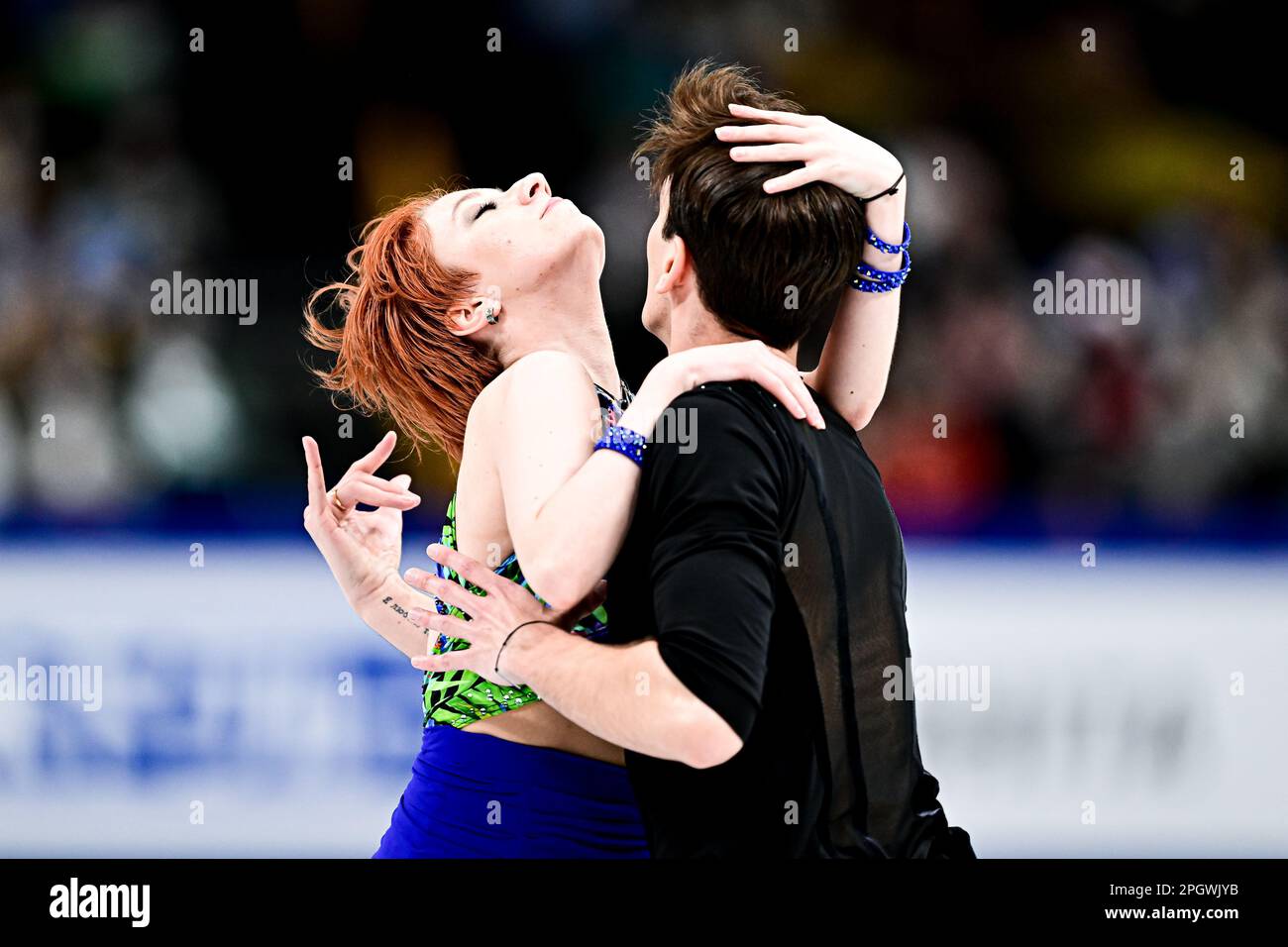 Evgeniia LOPAREVA & Geoffrey BRISSAUD (FRA), during Ice Dance Rhythm ...