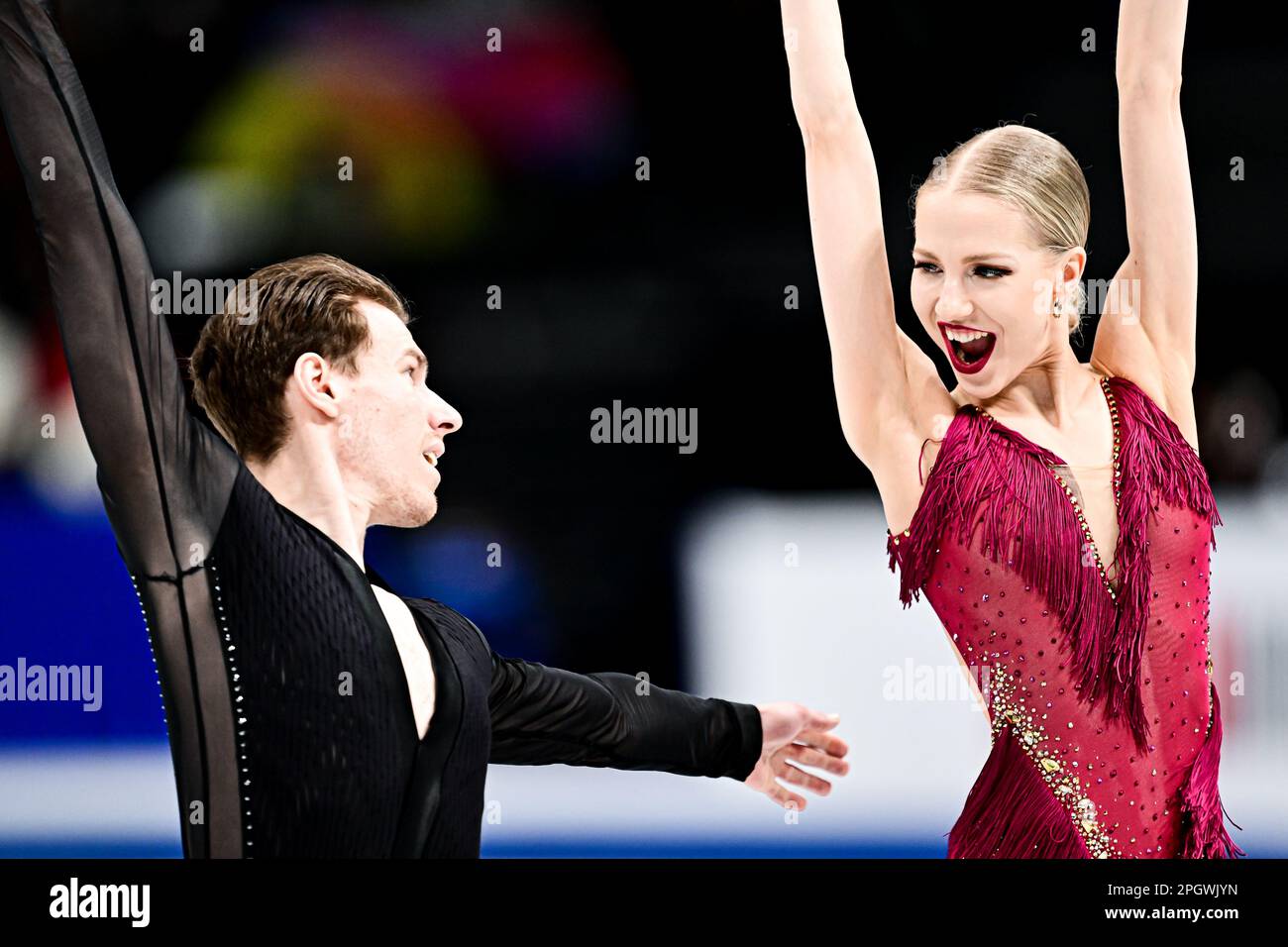 Juulia TURKKILA & Matthias VERSLUIS (FIN), during Ice Dance Rhythm ...