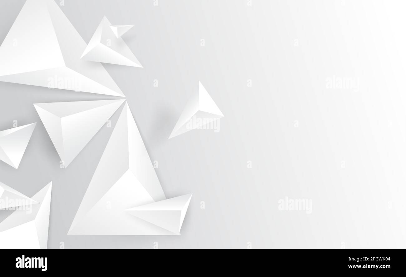 Vector background abstract polygon triangles on white background Stock ...