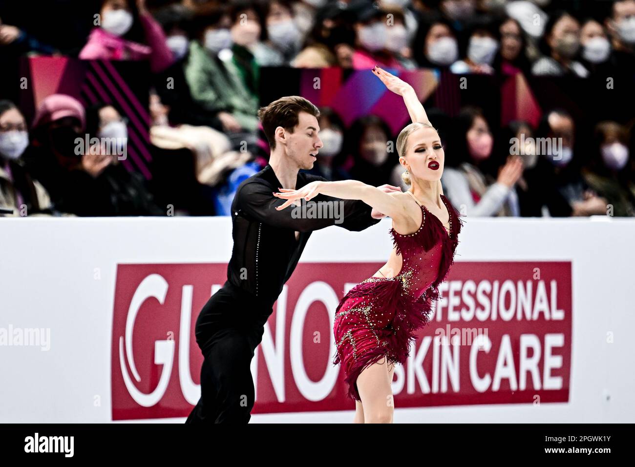 Juulia TURKKILA & Matthias VERSLUIS (FIN), during Ice Dance Rhythm ...