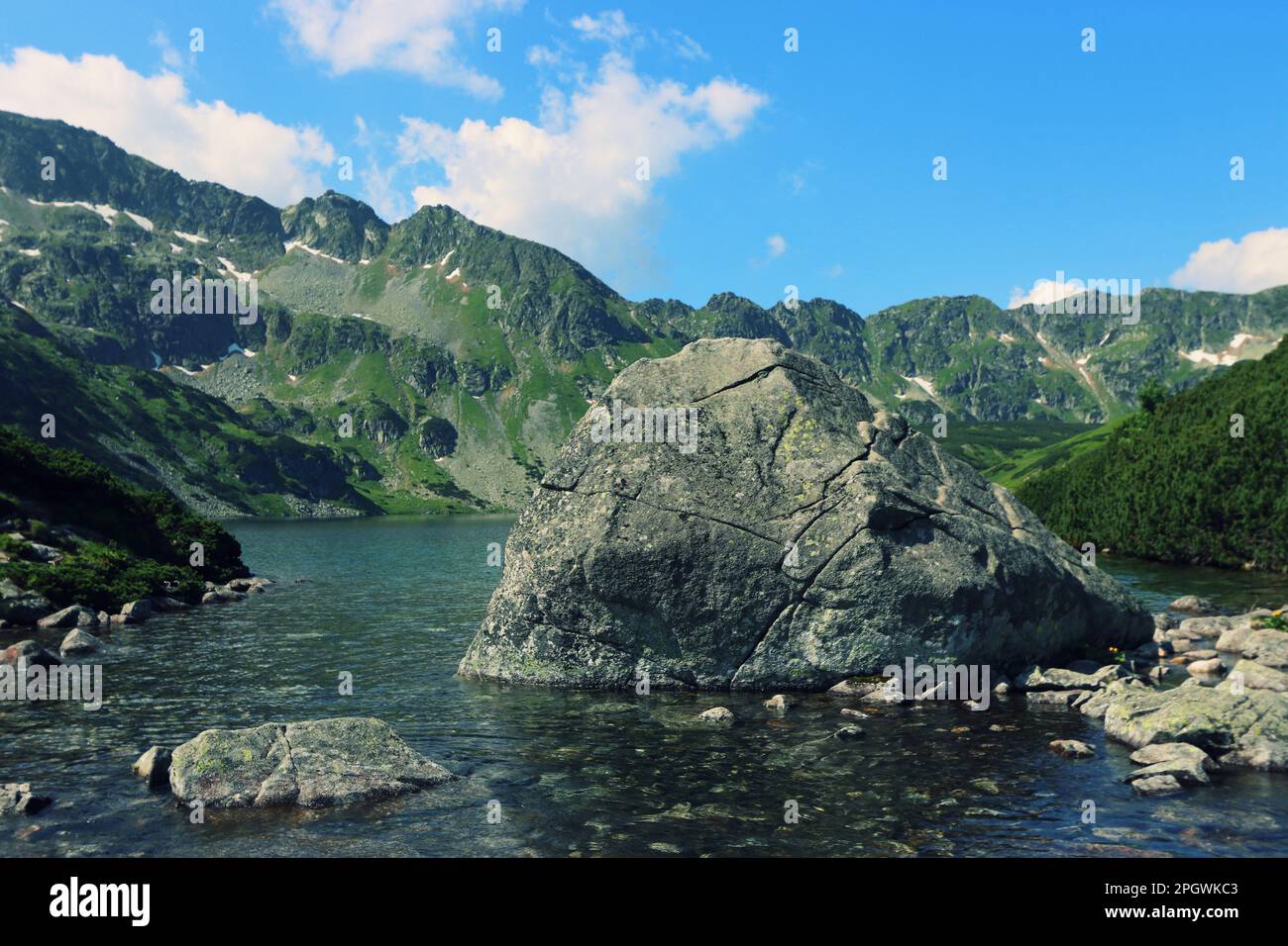 Tatra National Park. Polish peaks in the summer.Five Polish Ponds ...