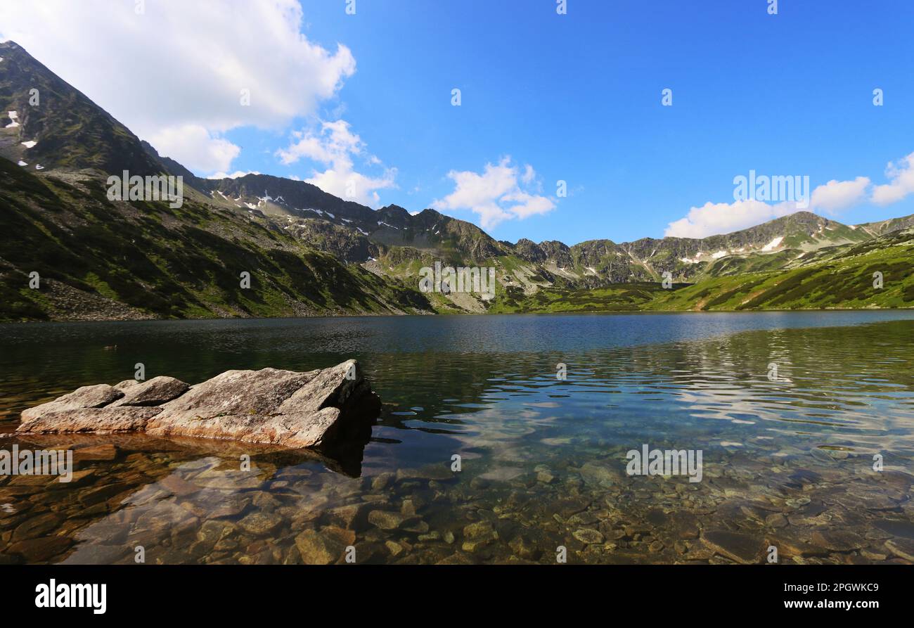 Tatra National Park. Polish peaks in the summer.Five Polish Ponds ...