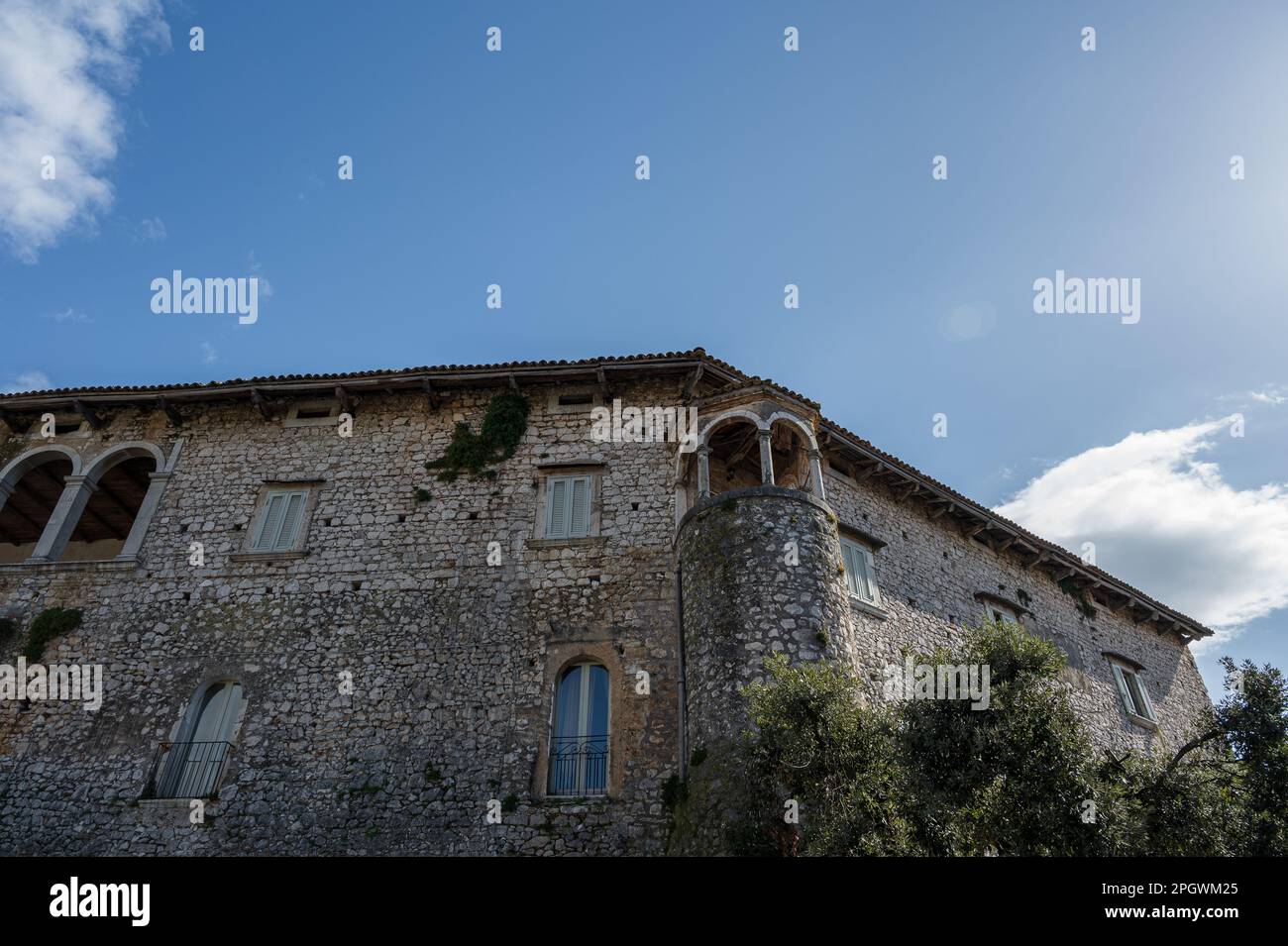 The castle occupies a substantial portion of the ancient village. It ...