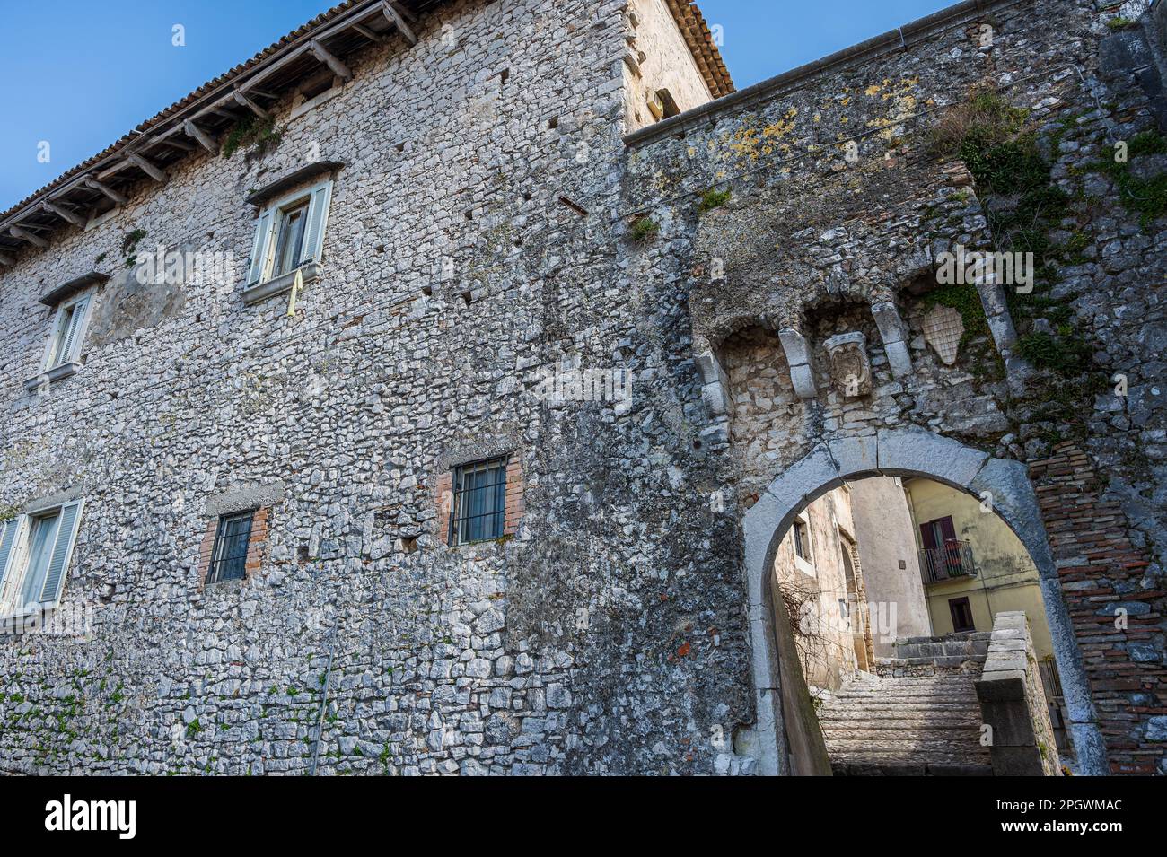 The castle occupies a substantial portion of the ancient village. It ...