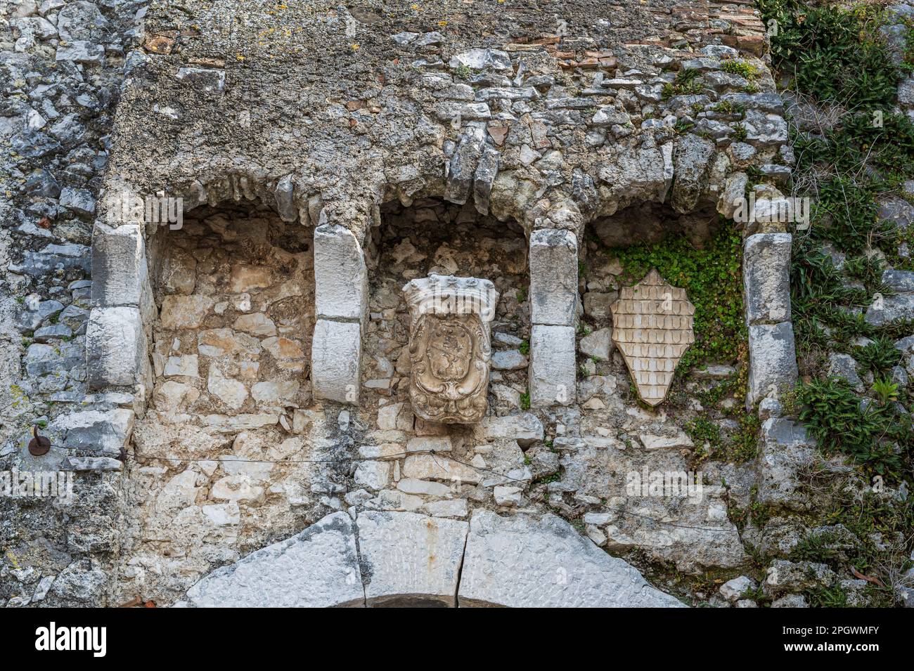 The castle occupies a substantial portion of the ancient village. It ...