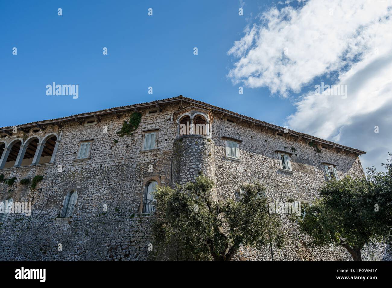 The castle occupies a substantial portion of the ancient village. It ...