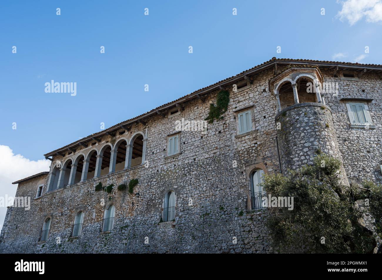 The castle occupies a substantial portion of the ancient village. It ...