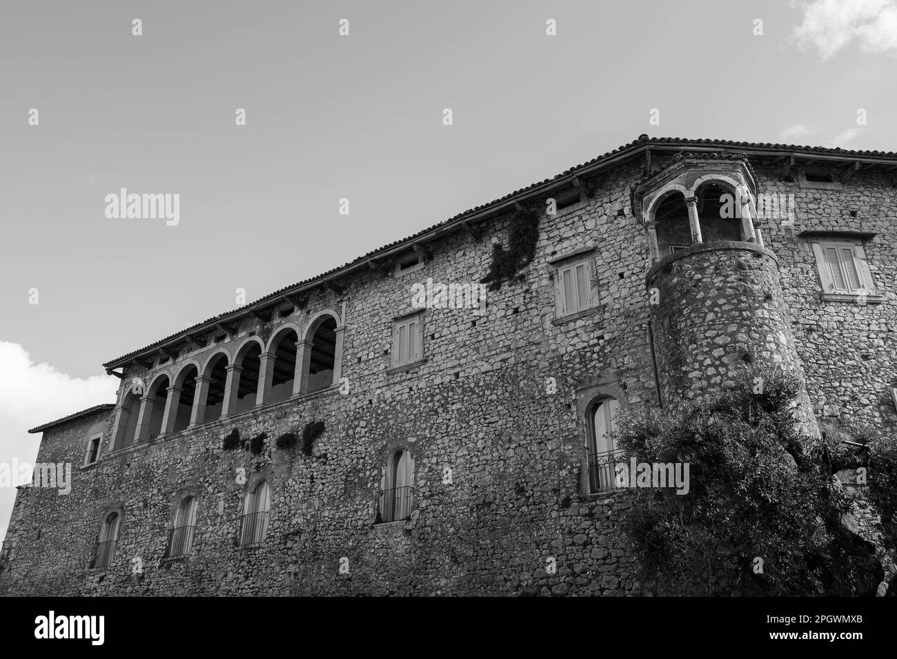 The castle occupies a substantial portion of the ancient village. It ...